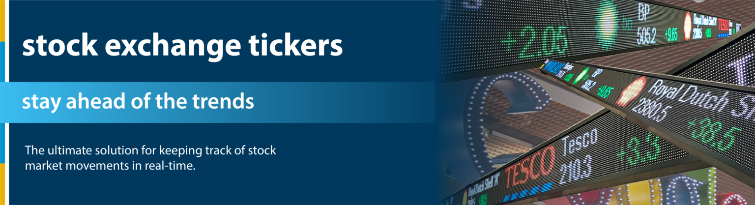 LED Stock Tickers | Stock Tickers | LEDsynergy Tickers